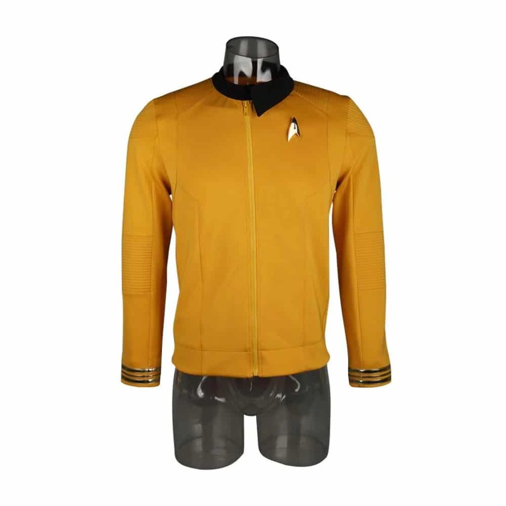 Captain Christopher Pike Jacket - Starfleet Command Gold Uniform ...